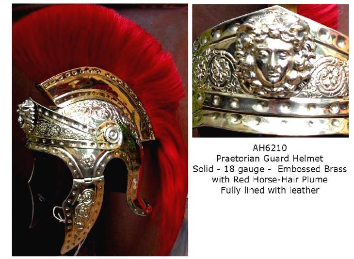 Praetorian Guard Helmet with Horse-Hair Plume | Esford – Esford Armoury